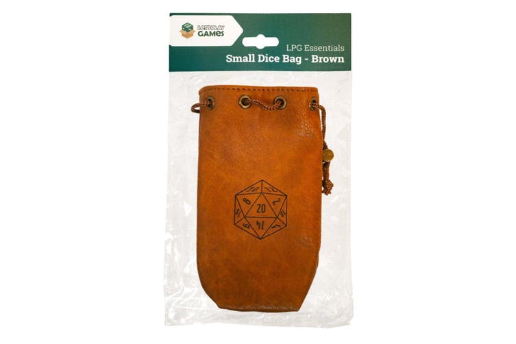 Small Dice Bag Brown | Games n More Orange